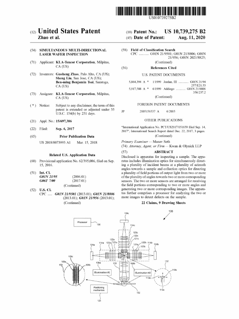 KLA-simultaneous Multi-Directional Laser Wafer Inspection | PDF ...