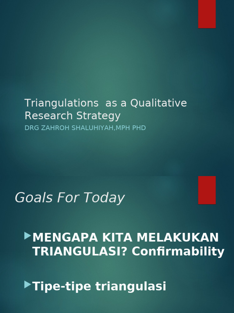 Triangulasi Penelitian Kualitatif | PDF | Qualitative Research ...