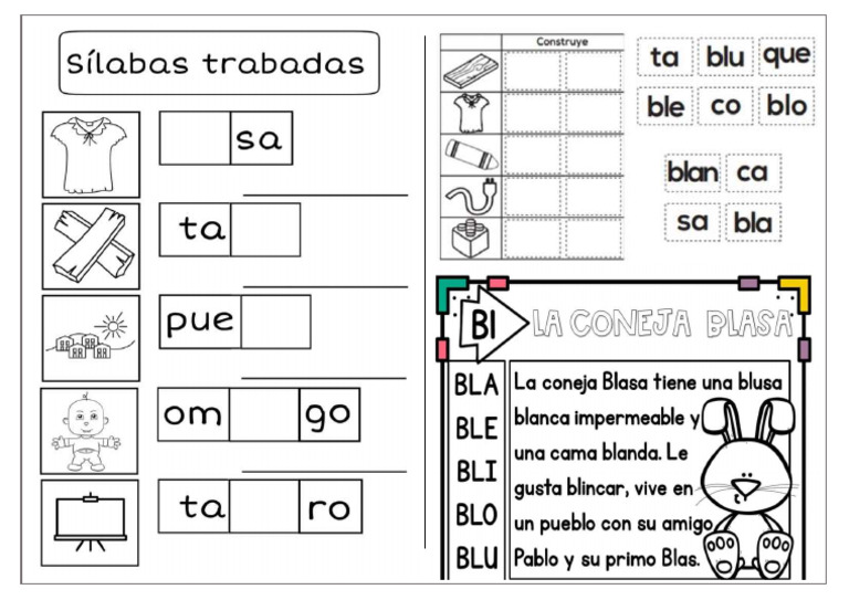 Silaba Trabada BL | PDF