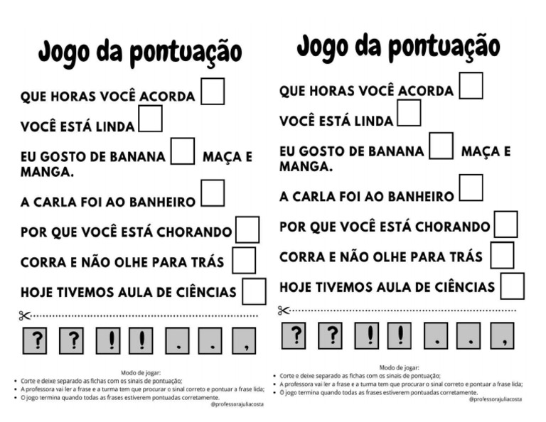 PONTUAÇÃO | PDF