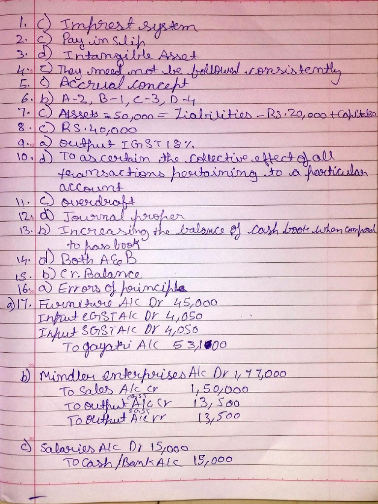 Account assignment 11 class | PDF