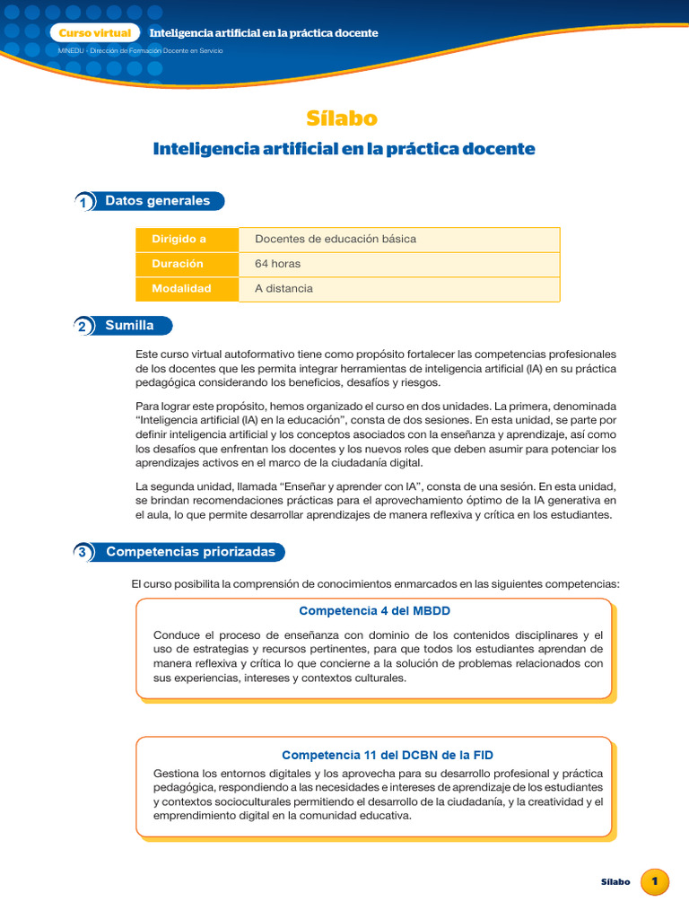 3.silabo IAPD 2025 | PDF | Inteligencia artificial | Inteligencia (IA) y semántica