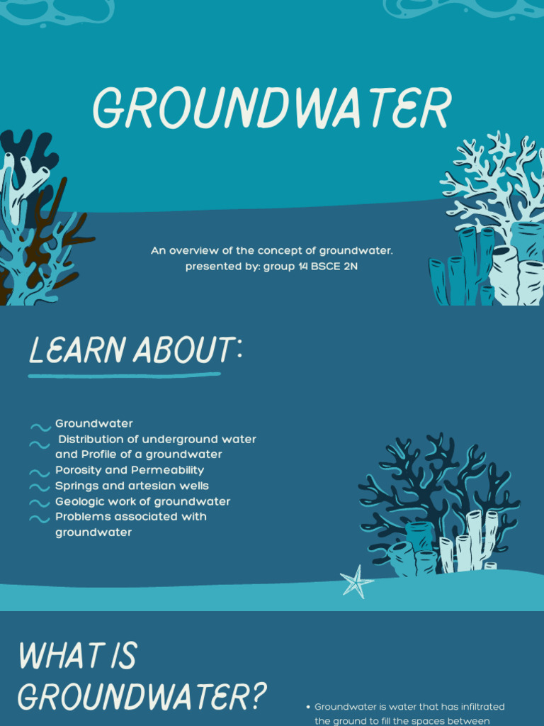 Groundwater.pdf | PDF | Aquifer | Groundwater