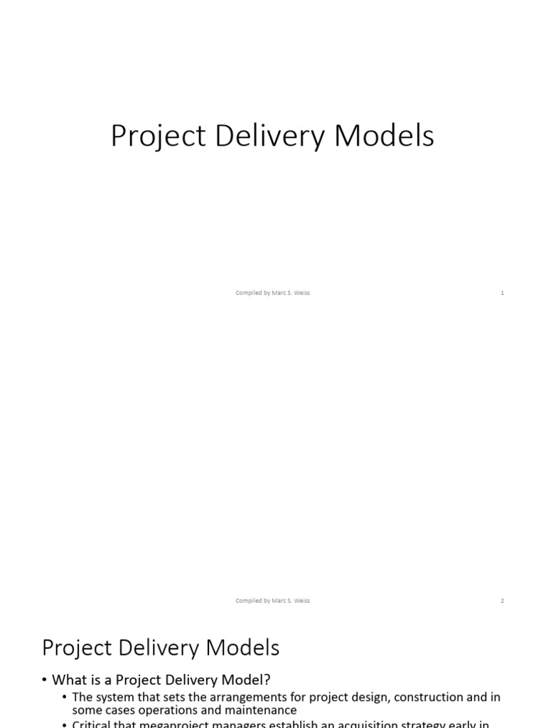 Project Delivery Models PDF Full | PDF | Business