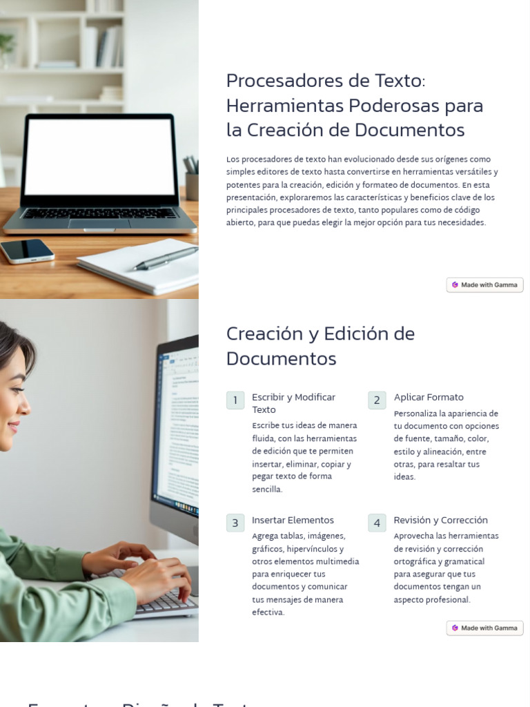 Procesadores de Texto Herramientas Poderosas para La Creacion de Documentos | PDF | Procesador ...
