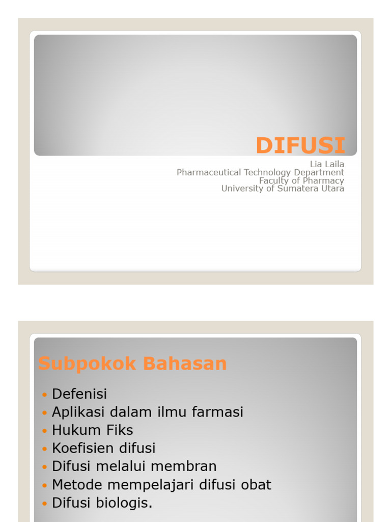 Difusi | PDF