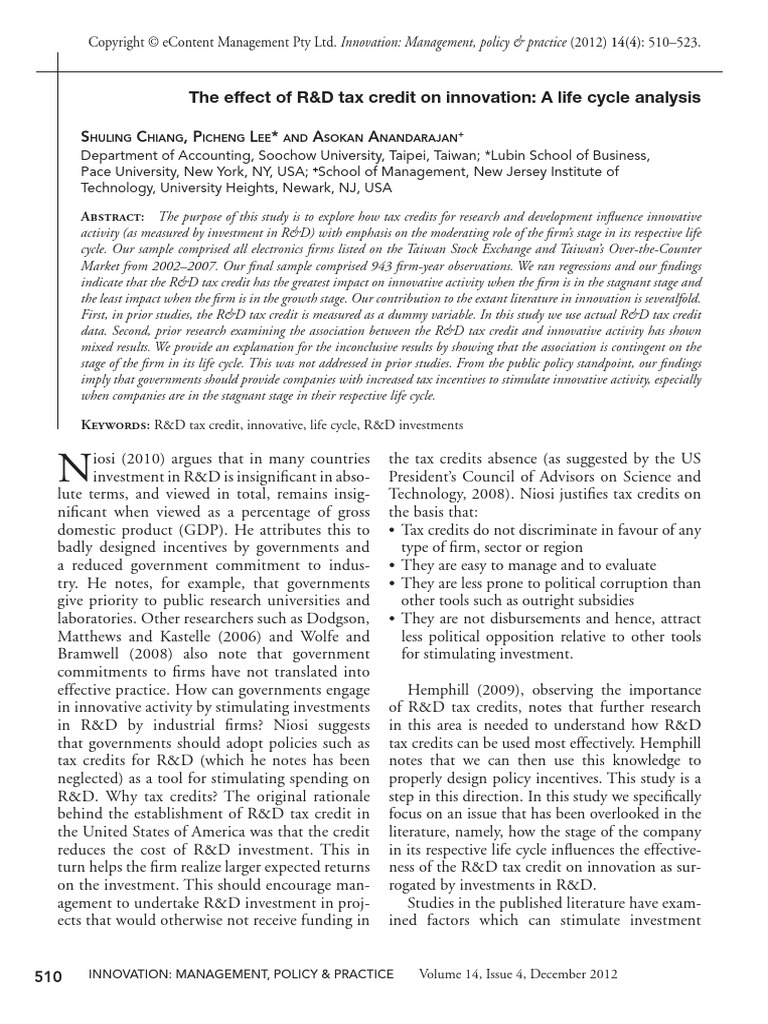 Chiang Lee Anadarajan IMP 14 (4) 510-523 | PDF | Research And ...