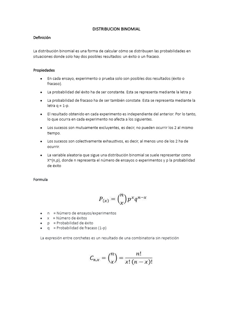 Distribución Binomial y Poisson | PDF | Distribución de probabilidad | Probabilidad