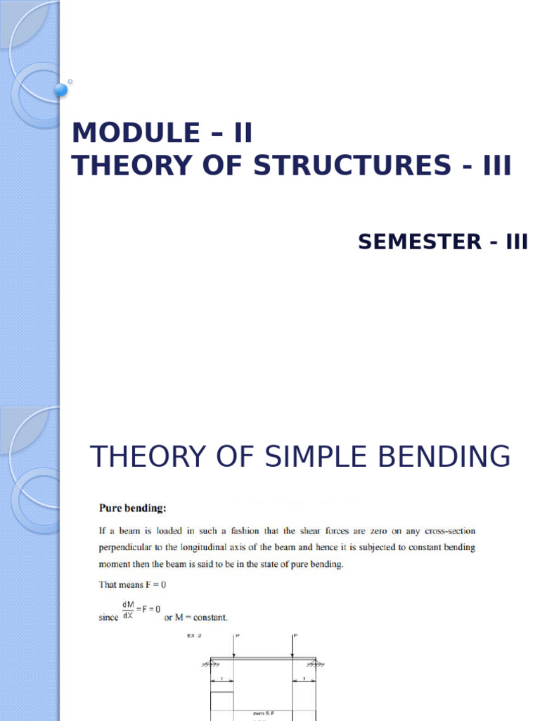 MODULE – II | PDF | Bending | Mechanical Engineering