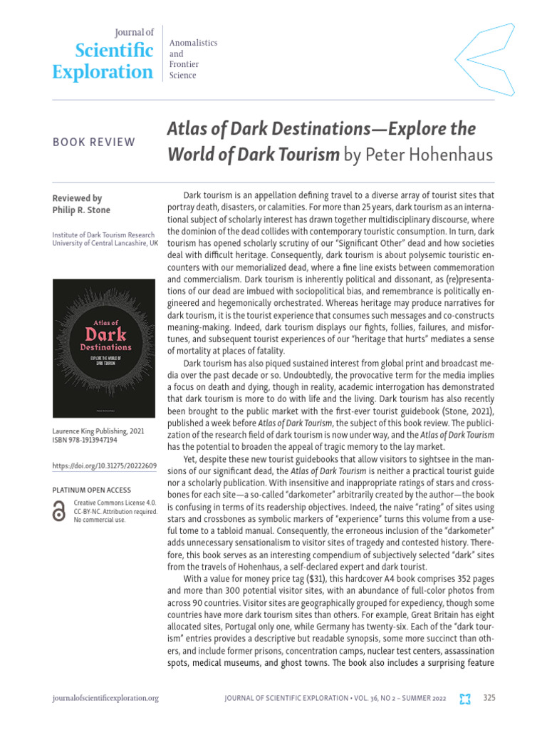 Review of Atlas of Dark Tourism | PDF
