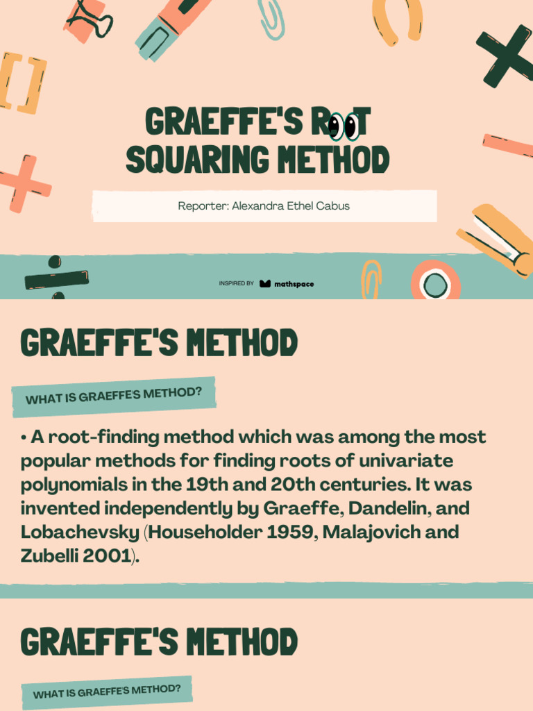 Understanding Graeffe's Method | PDF | Mathematical Analysis | Numerical Analysis