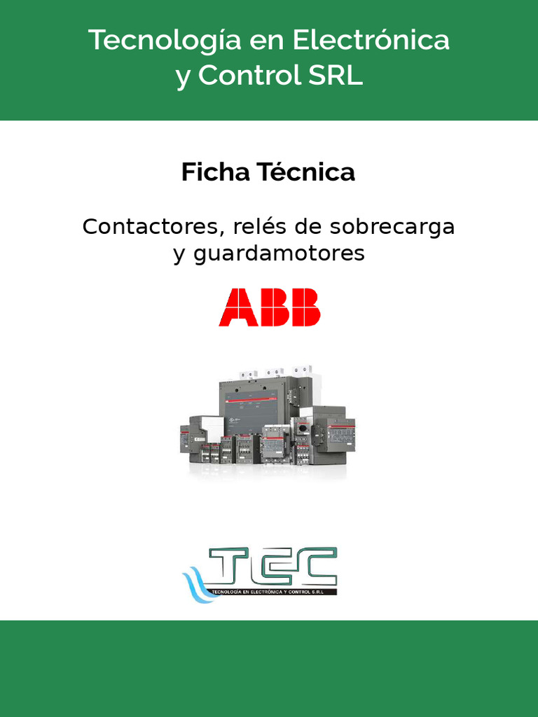 Ficha Contactores Tripolar | PDF | Relé | Ingenieria Eléctrica
