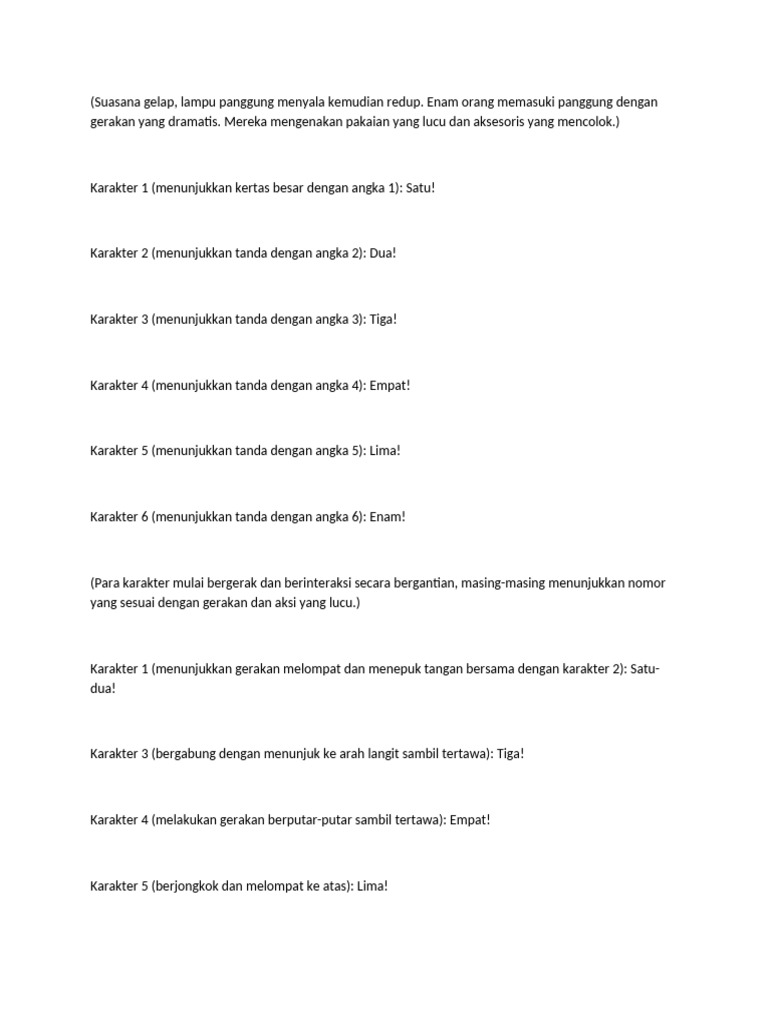Naskah Pantomime 2 | PDF