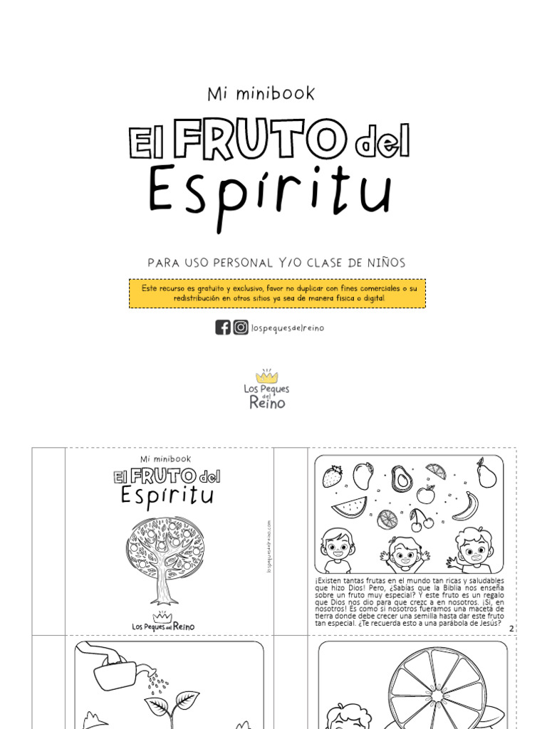 Frutos del Espíritu Santo para Niños | PDF