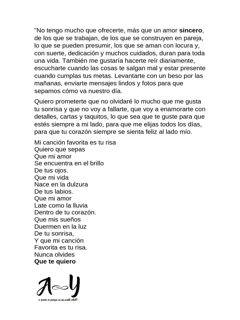 No tengo mucho que ofrecerte | PDF