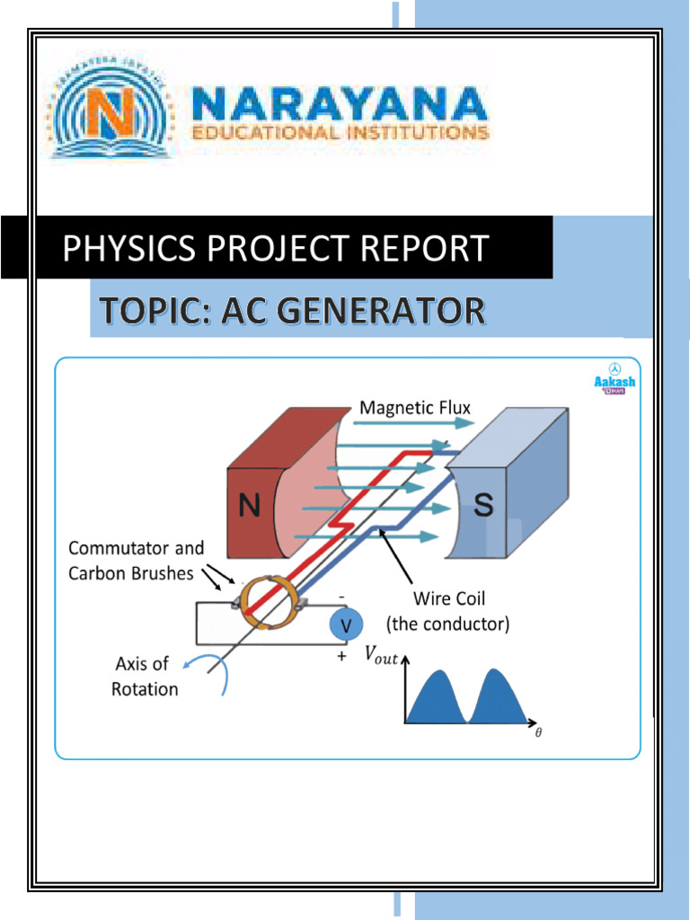 Phy Project Best Version | PDF | Electric Generator | Inductor
