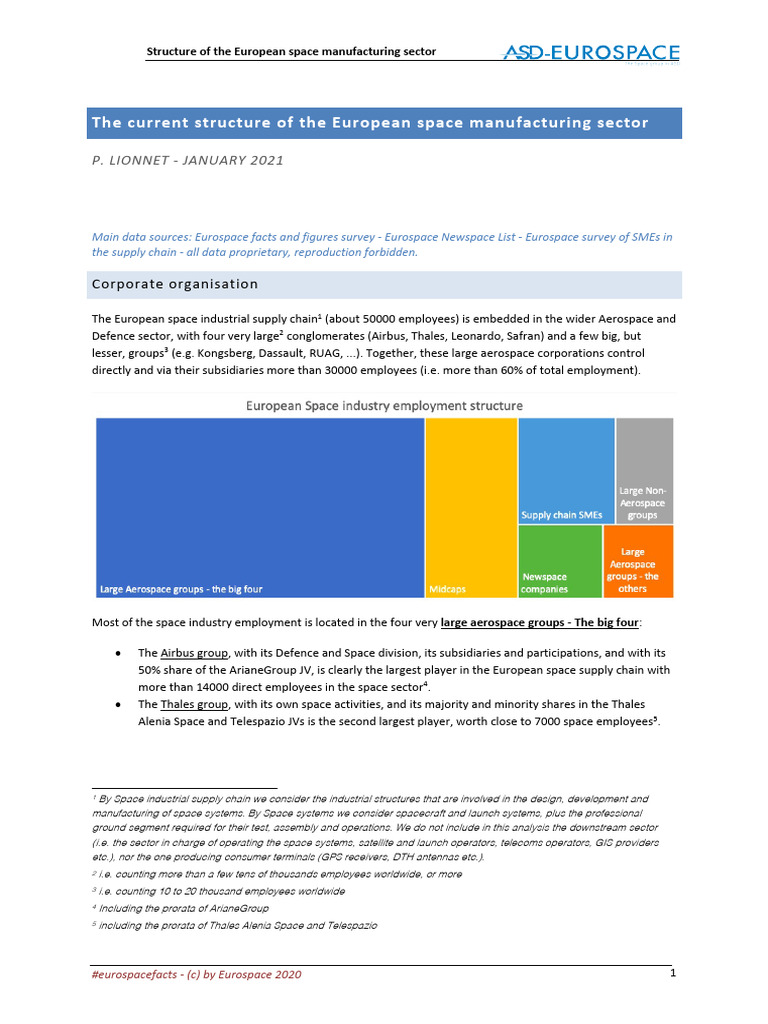 structure-of-the-space-manufacturing-sector | PDF | Aerospace | Small ...