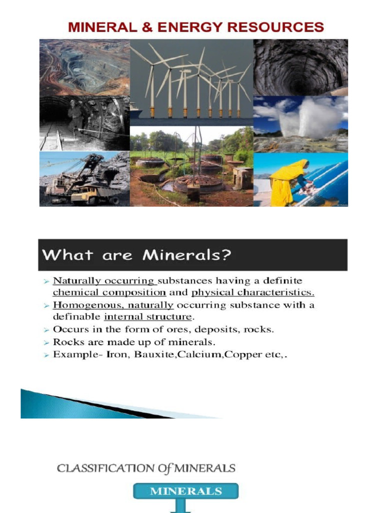 Minerals & Energy Resources | PDF