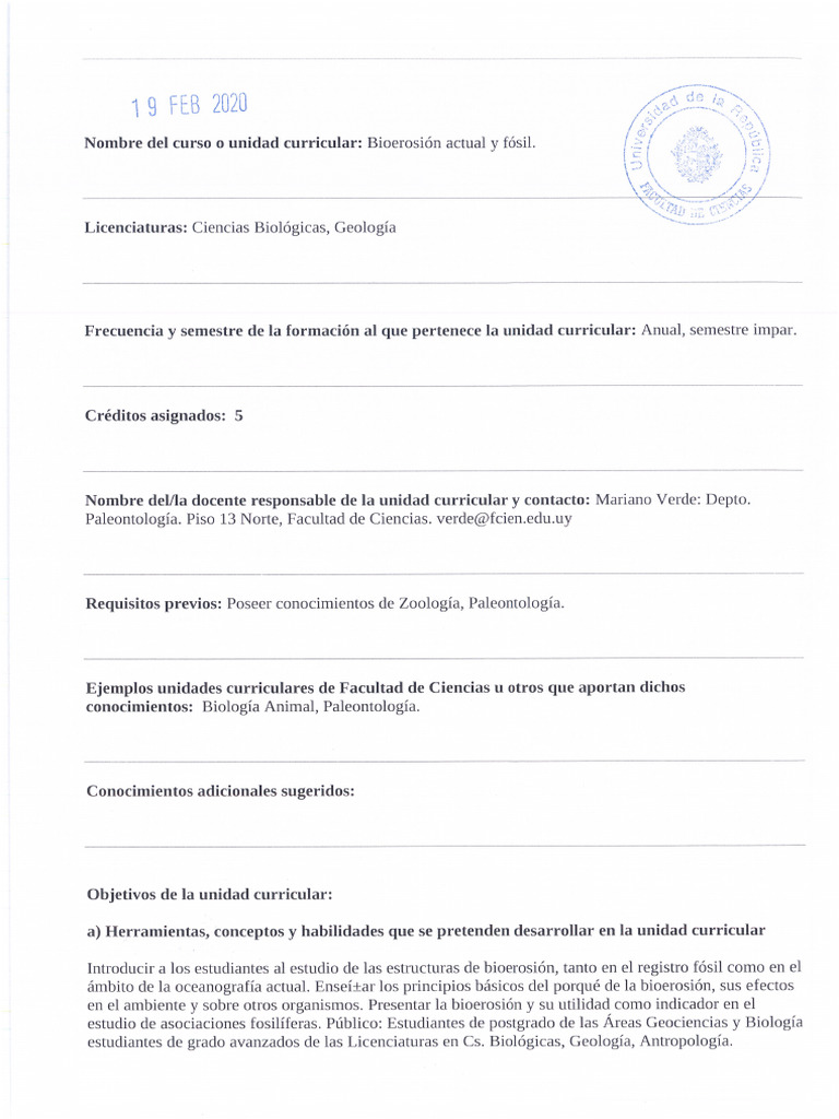 Bioerosión Actual y Fósil | PDF