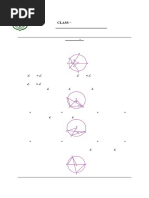 Worksheet Class 9 Circles | PDF