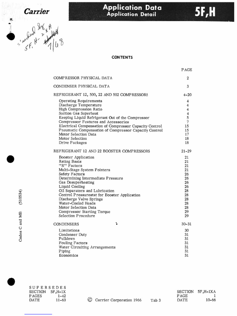 Carrier 5F, H (Application) | PDF