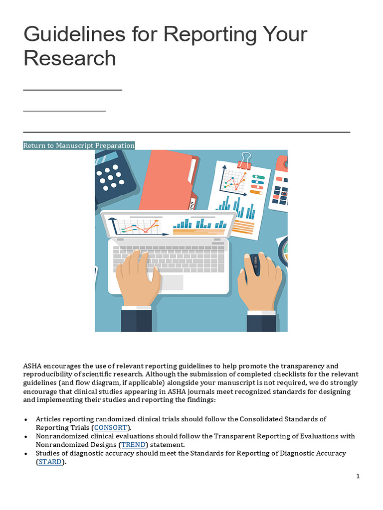 ASHAs Guidelines For Reporting Your Research | PDF | Methodology