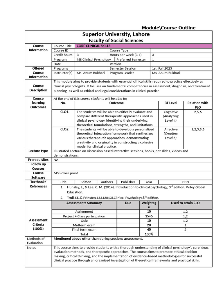 Module 2 Pdf Clinical Psychology Cognitive Behavioral Therapy