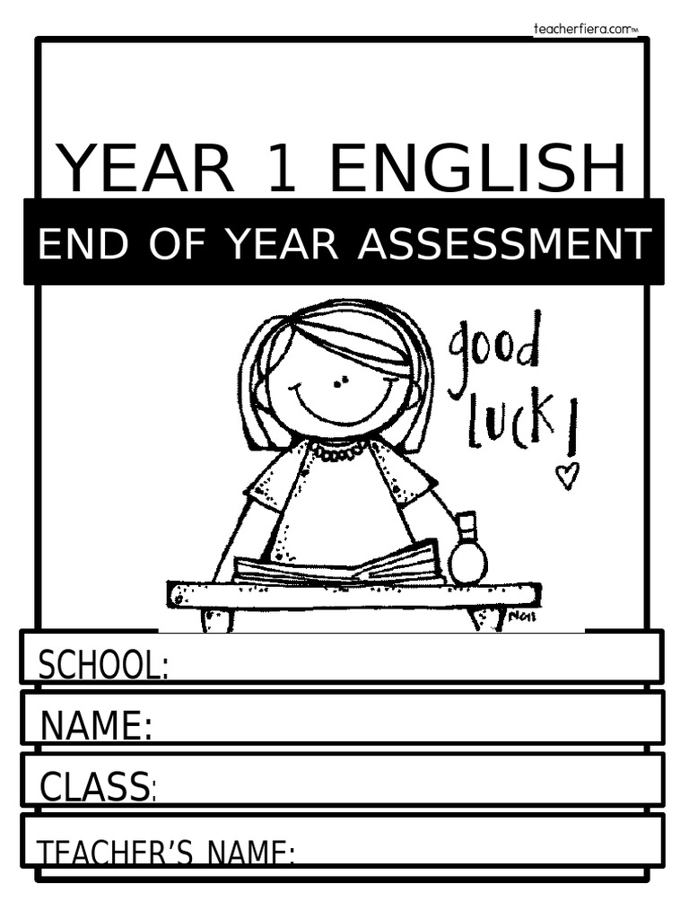 Year 1 End of Year Assessment For Blog | PDF