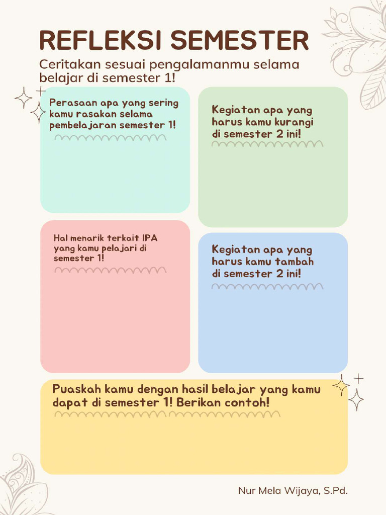Refleksi Semester | PDF