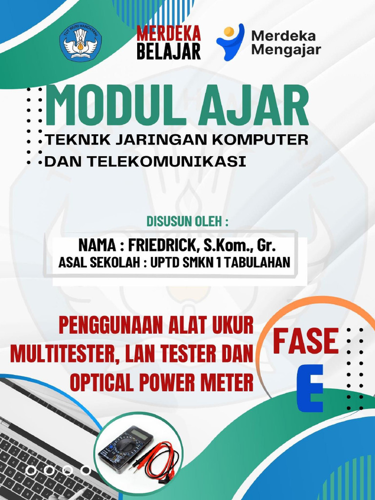 Modul Ajar Dasar-Dasar Teknik Jaringan Komputer Dan Telekomunikasi - Penggunaan Alat Ukur ...