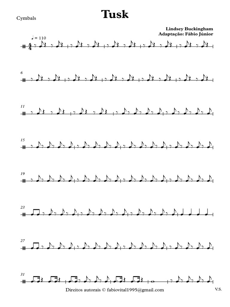 Tusk - Cymbals | PDF