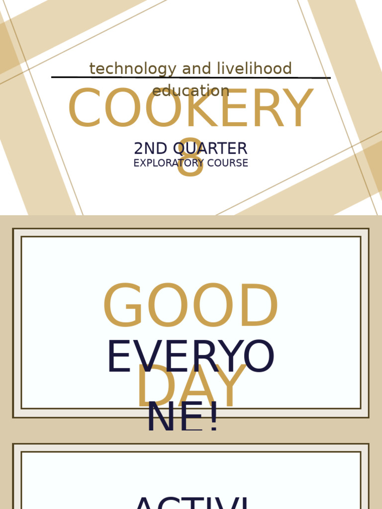 TLE 8 - COOKERY - Materials and Kitchen Tools and Equipment | PDF ...