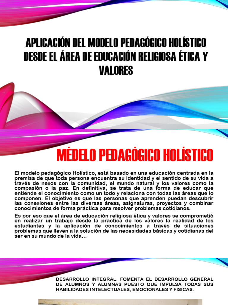 Modelo Pedagogico Holistico Presentacion Areas E. Religiosa Etica y ...