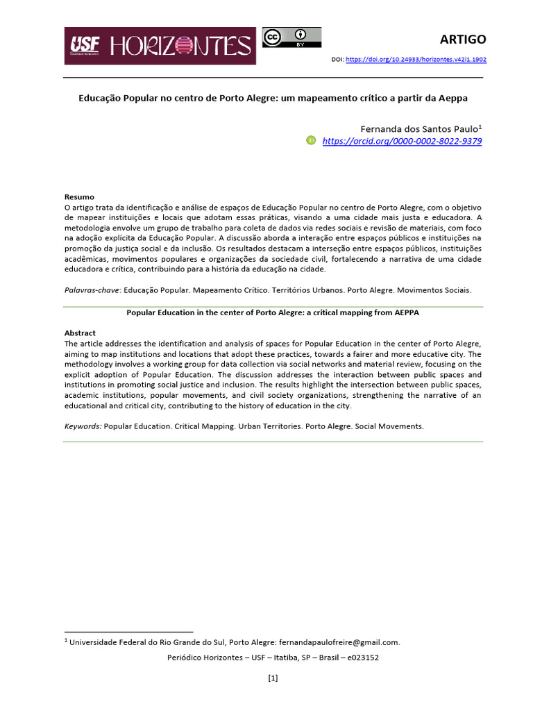 51 Cidades Que Educam POA | PDF | Pedagogia | Brasil