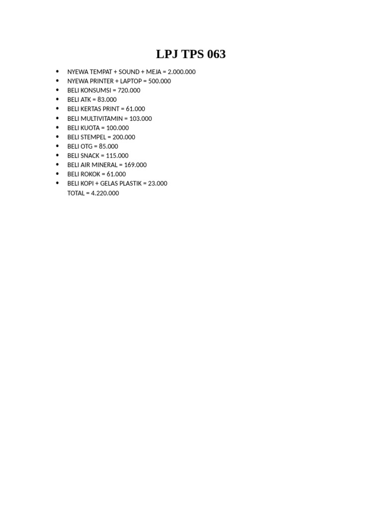 LPJ TPS 063 | PDF