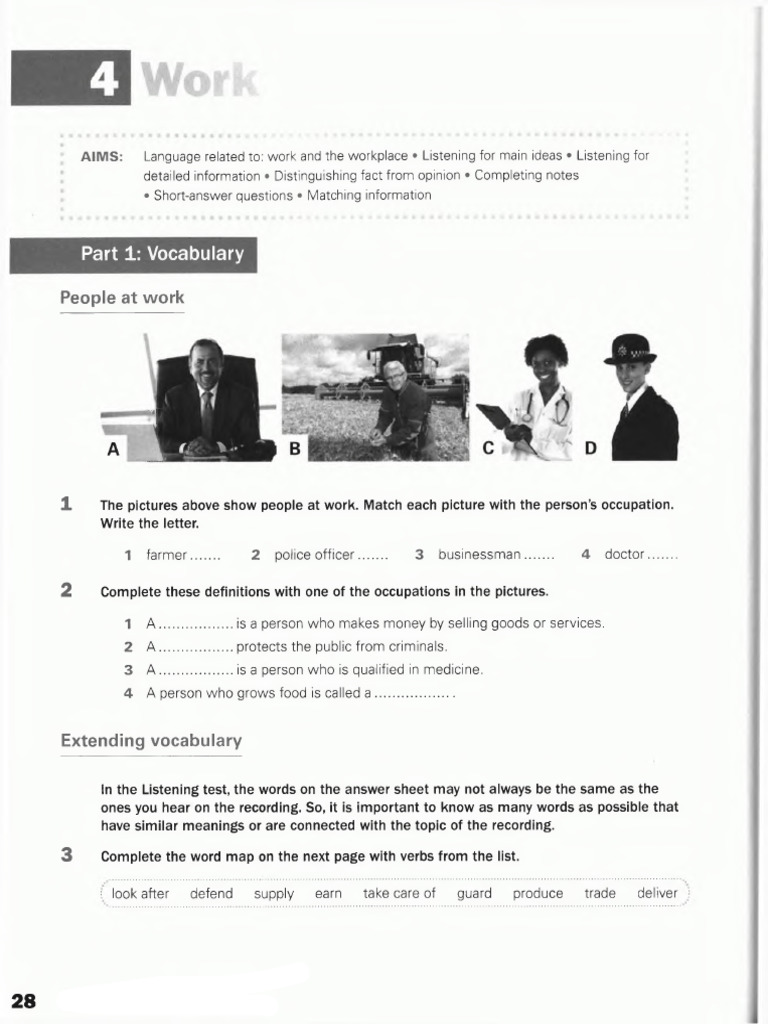 IELTS Basic Listening Unit 4 | PDF | Grammar | Syntax