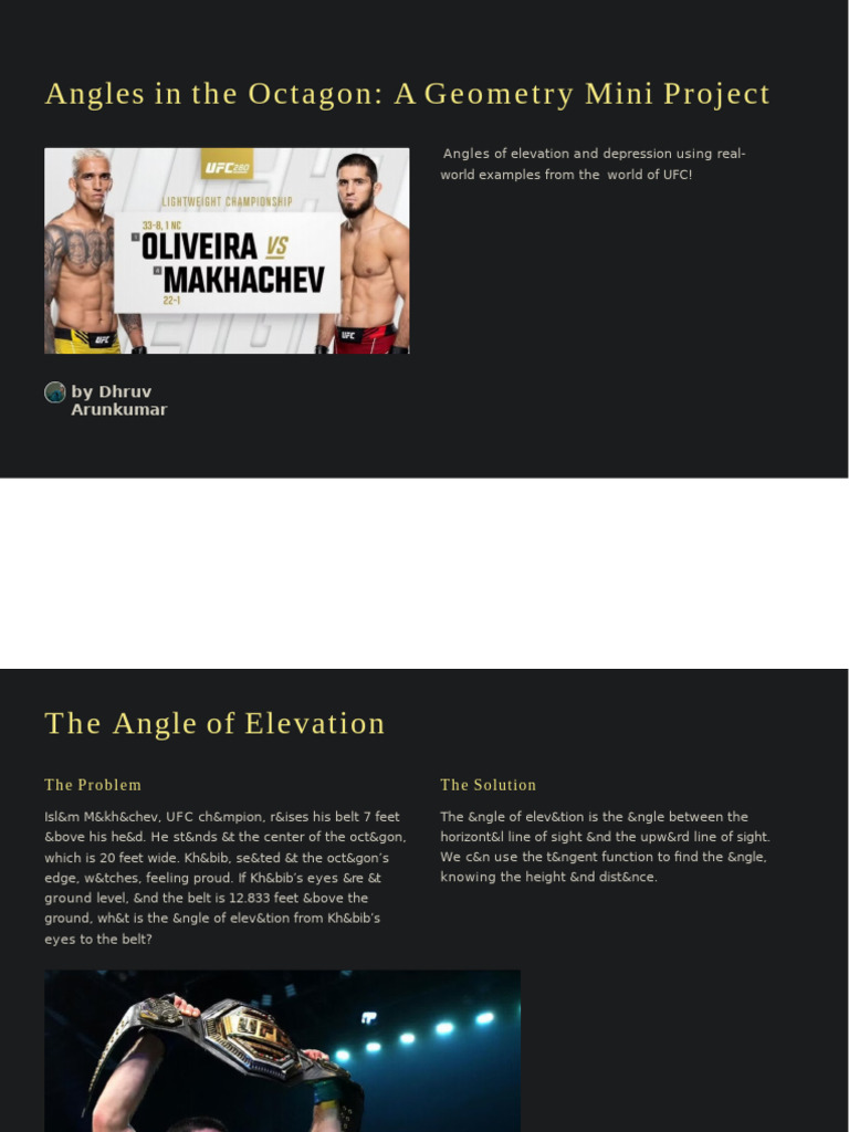 Angles in the Octagon a Geometry Mini Project (1) (2) | PDF | Geometric ...