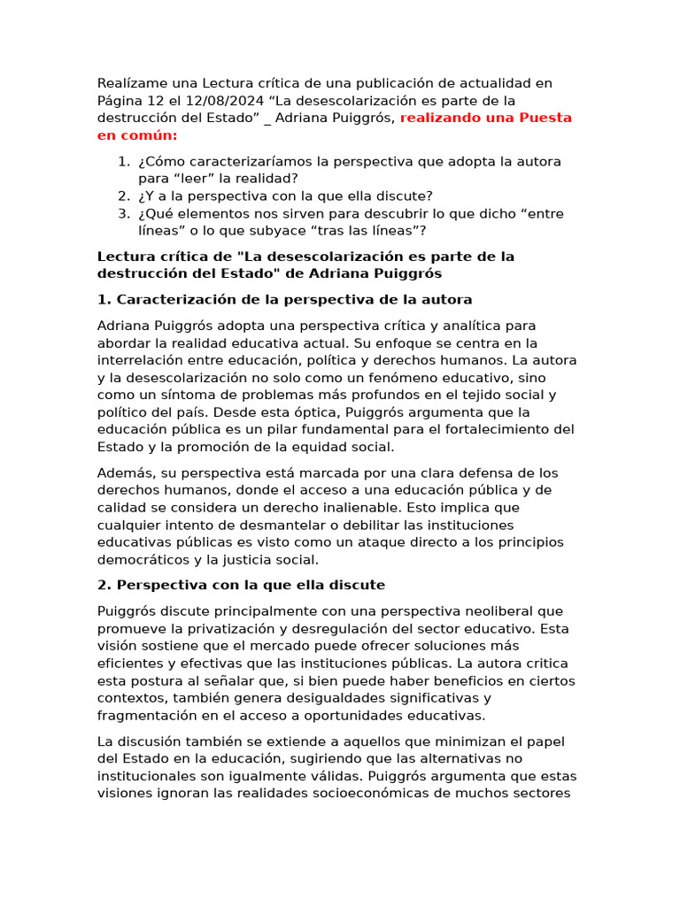 Realizando Una Puesta en Común | PDF | Estado (política) | Derechos humanos