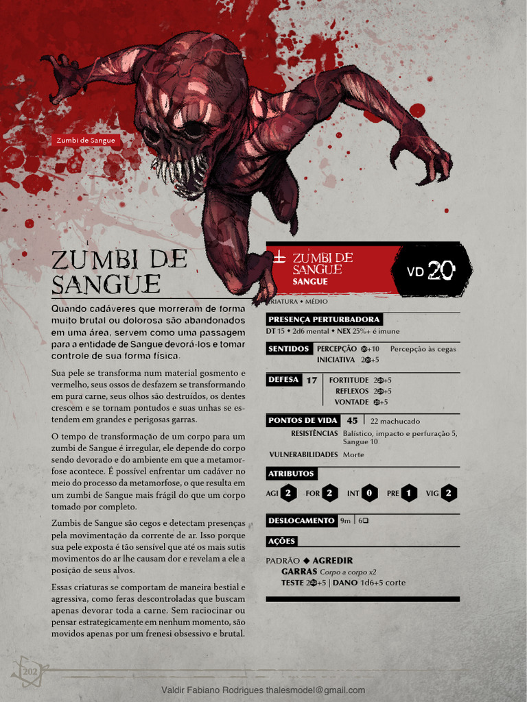 Ficha OP | PDF | Zumbis | Morte