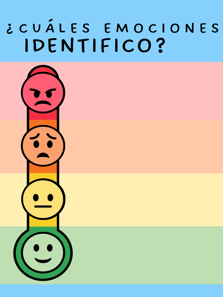 Rainbow Emotions Thermometer Poster | PDF