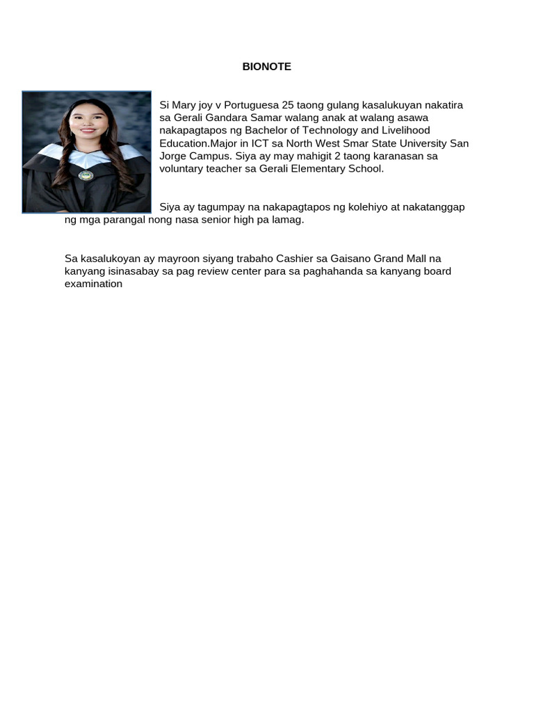 Bionote Melanie | PDF