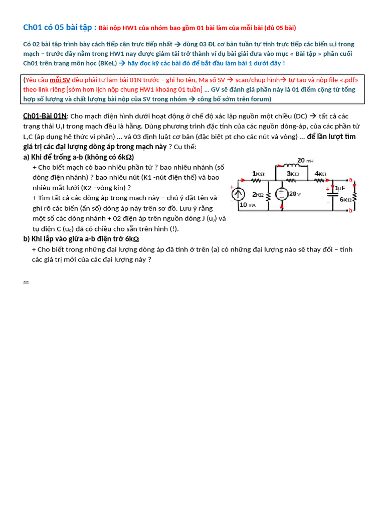 Ch01 có 05 bài tập | PDF