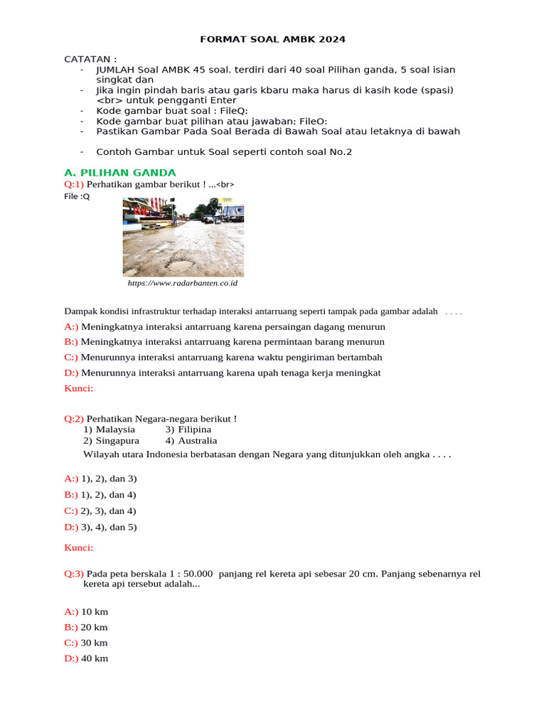 Soal Aas 2024 (Ips) Kls 9 | PDF