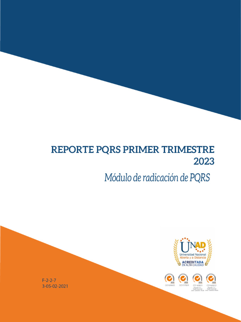 Informe PQRS 1er Trimestre2023 | PDF | Business | Science