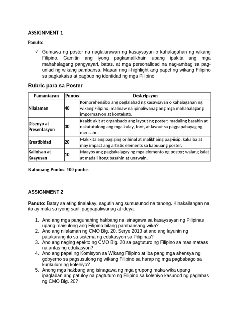 FIL2-ASSIGNMENT-1-2- | PDF