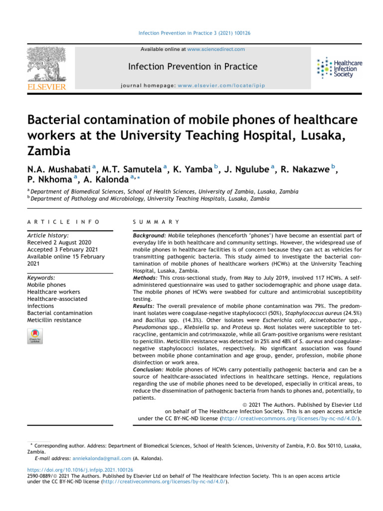 Mother Journal - Bacterial Contamination | PDF | Antimicrobial Resistance | Staphylococcus Aureus