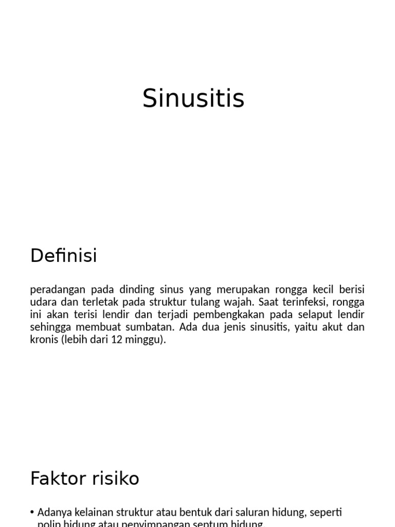 3.5.c Sinusitis | PDF