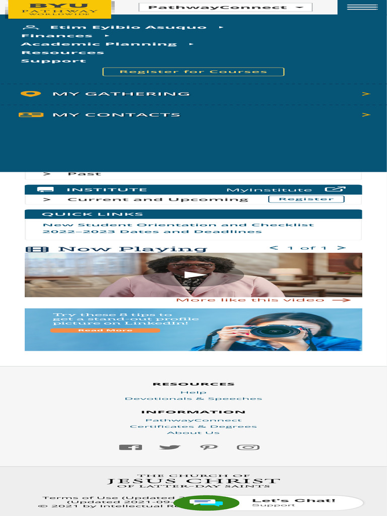 BYU Pathway Portal Overview | PDF