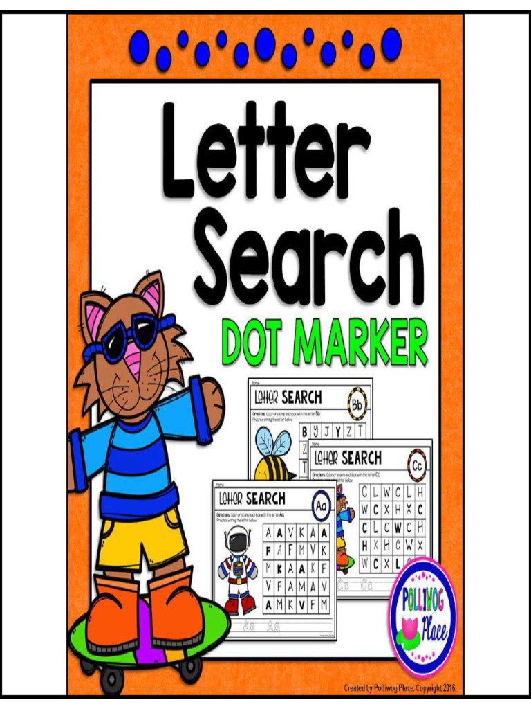 Alphabet Dot Marker Letter Search | PDF