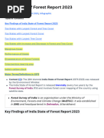 India State of Forest Report | PDF | Soil | Forests